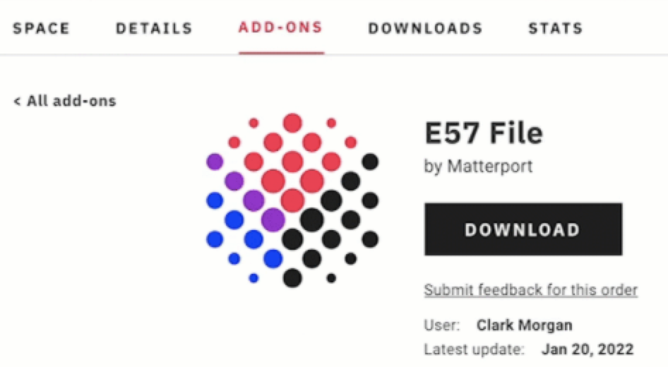 Überblick über die Matterport E57-Datei