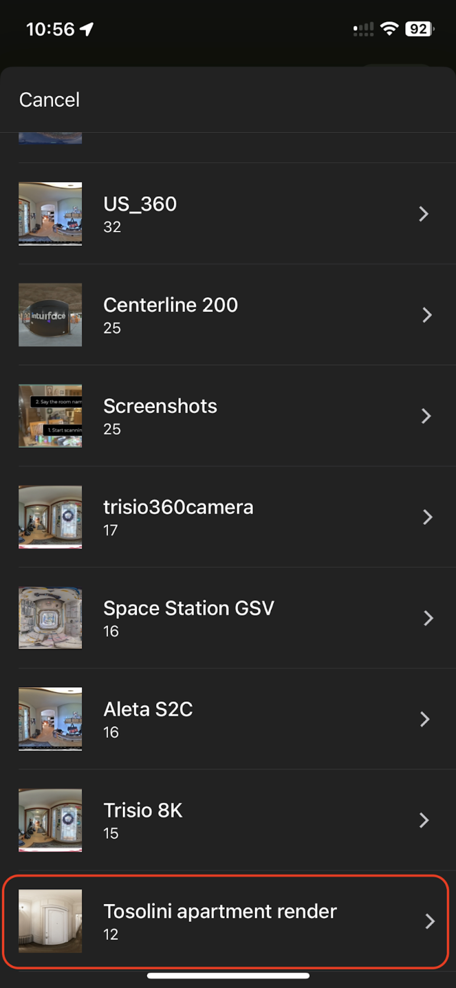 Import 360° Spherical Images