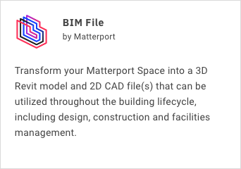 Fichier BIM Matterport