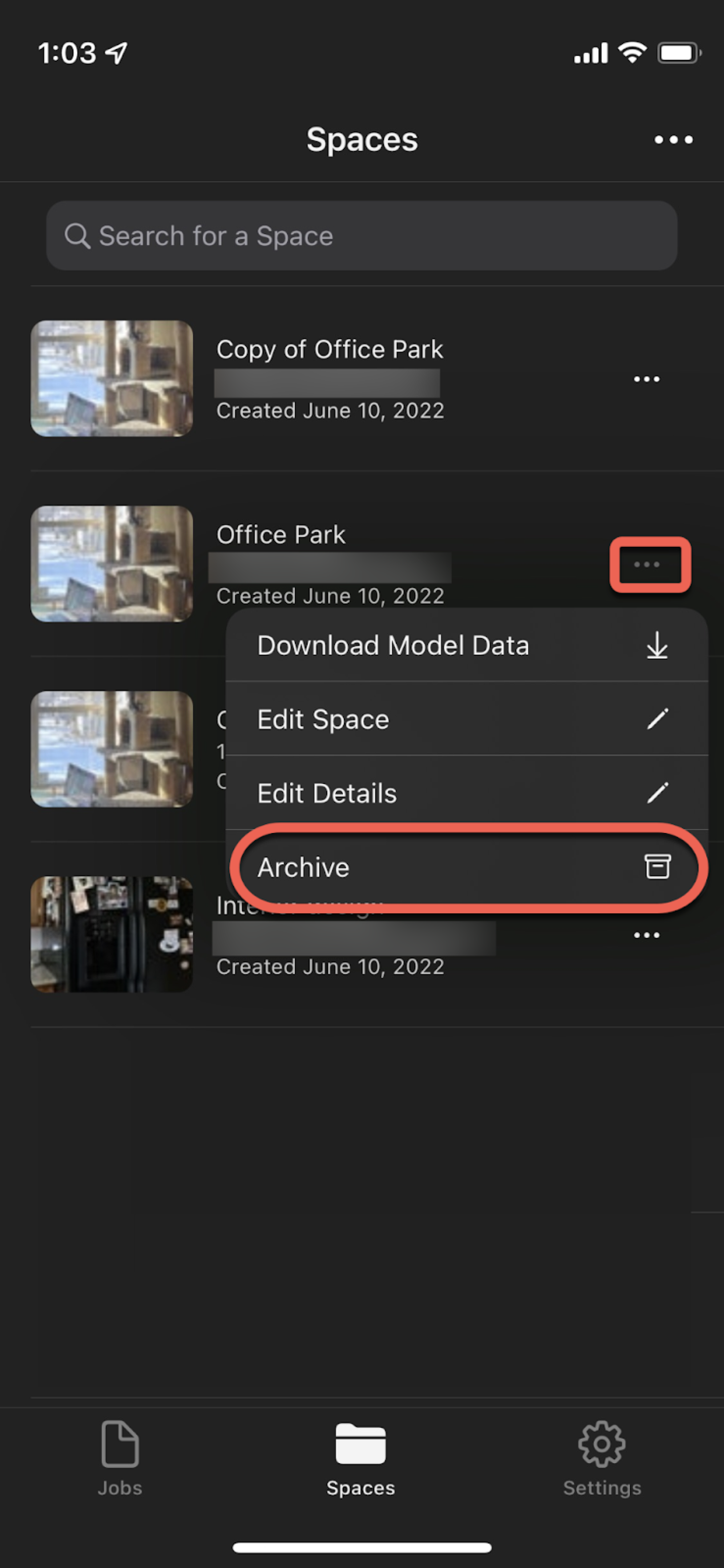 Archiving and Reactivating Spaces