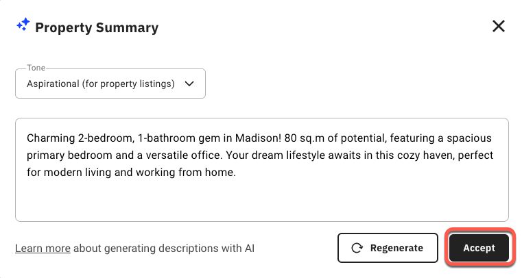 Automatically Generate Descriptions of Your Space