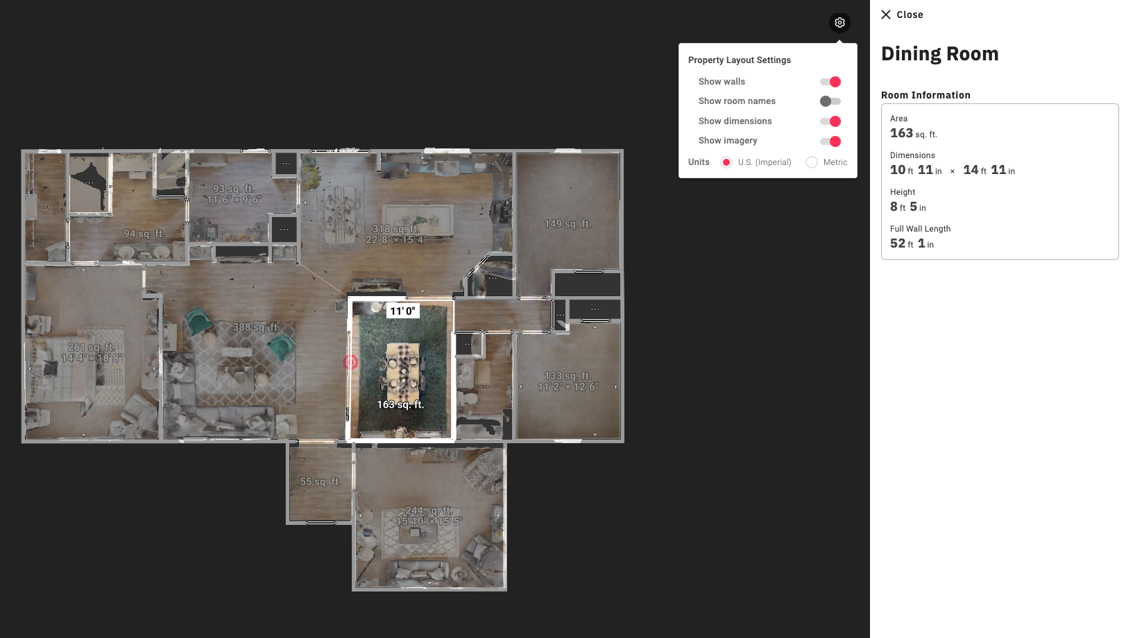 Share Property Layout with Showcase Viewers