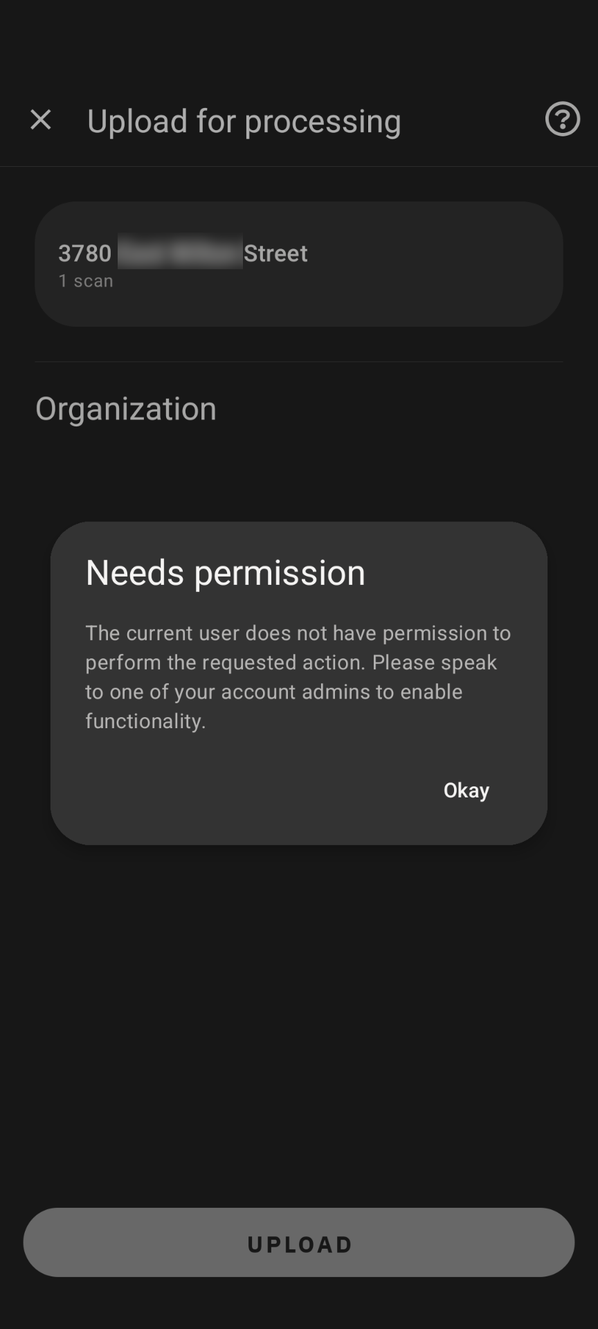 I can't upload my model