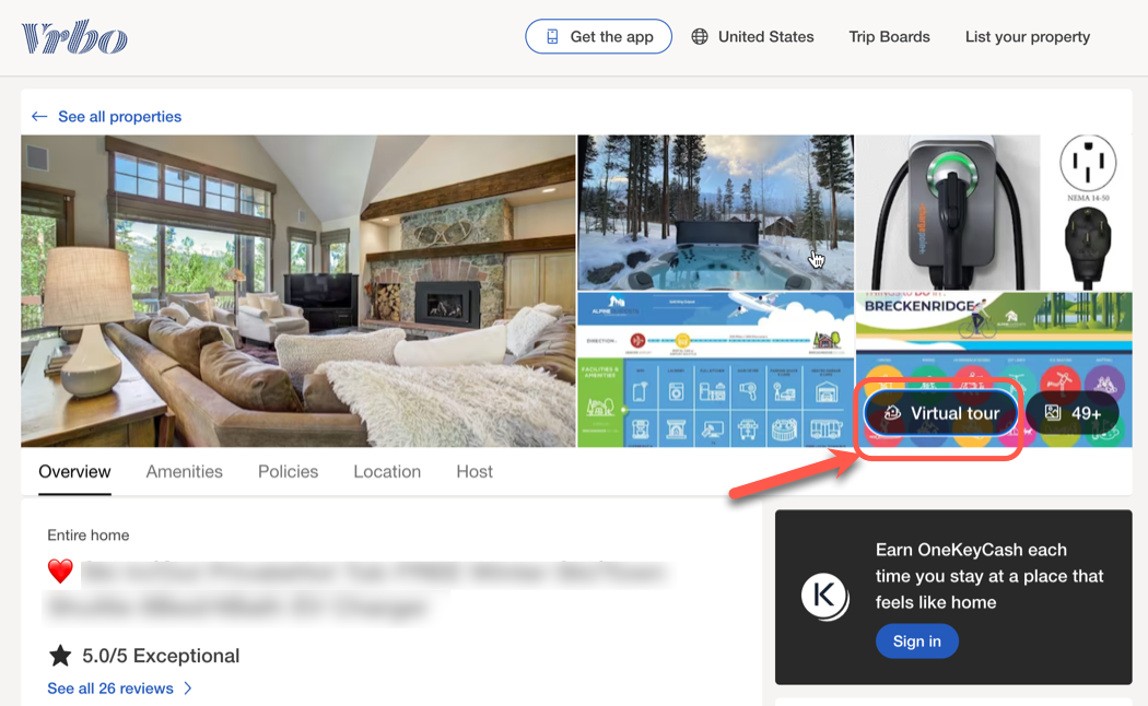 Share a Matterport Model to your Vrbo Listing