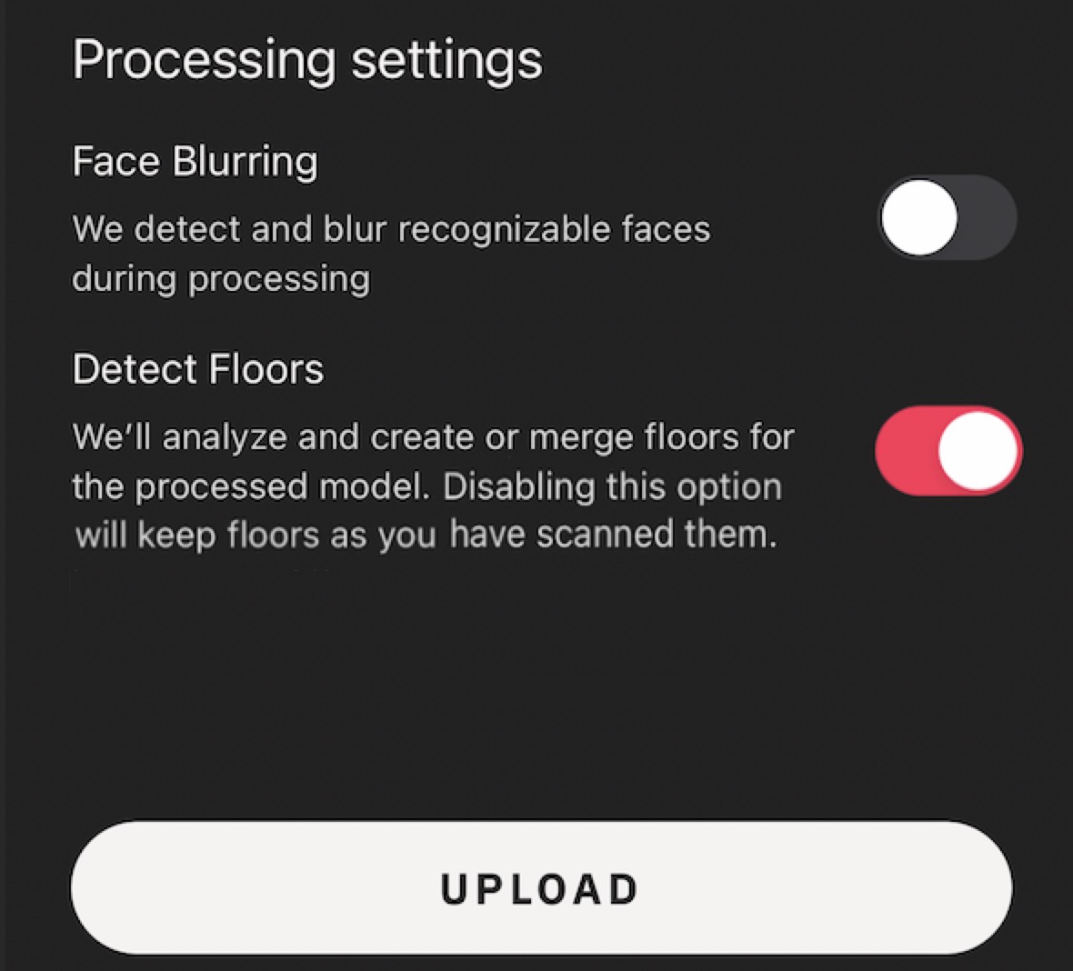 Floor Detection Controls