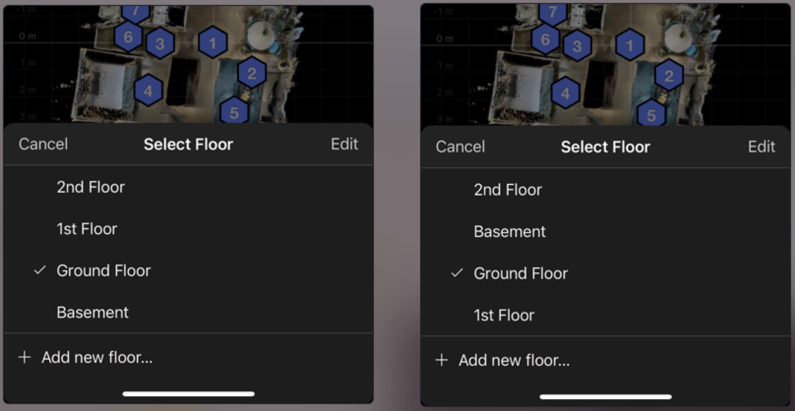 Floor Detection Controls