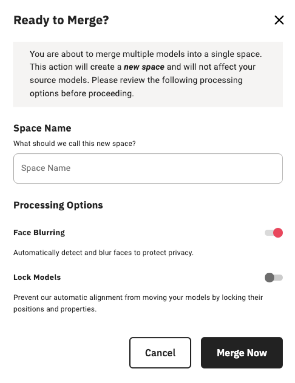 Merge Multiple Spaces Together (Beta)