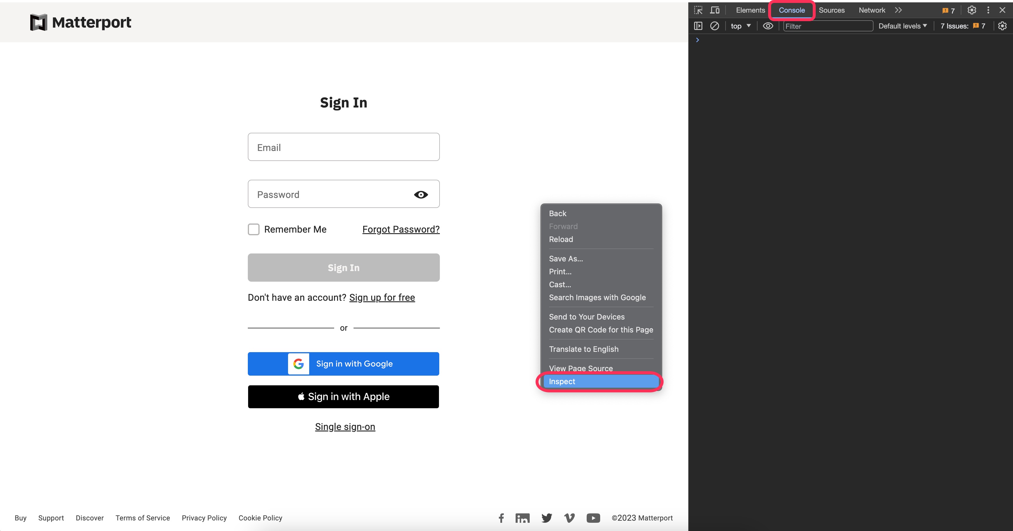 Send Information About Your Browser's Developer Console to Customer Support