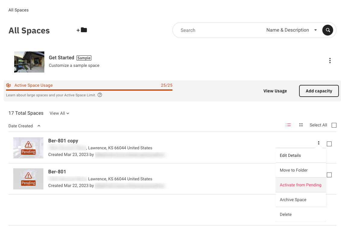 How to Upload Your Space