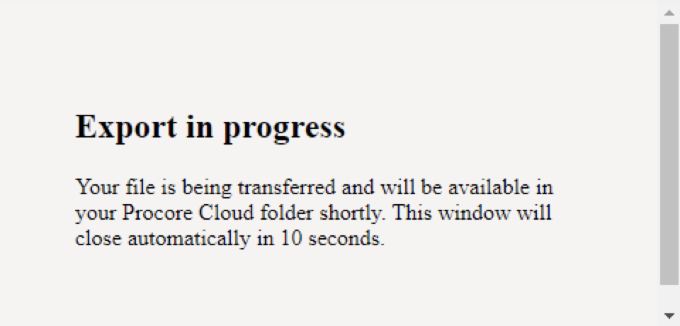 Integration with Procore