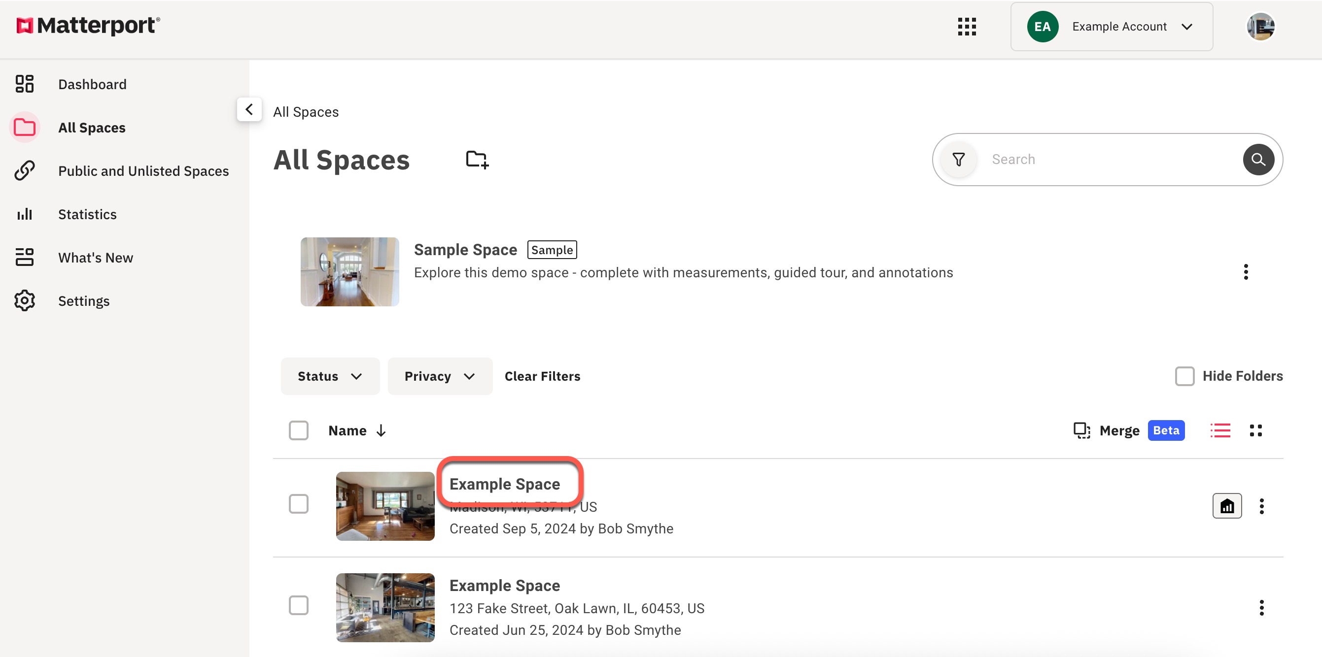Matterport Cloud Account (my.matterport.com)