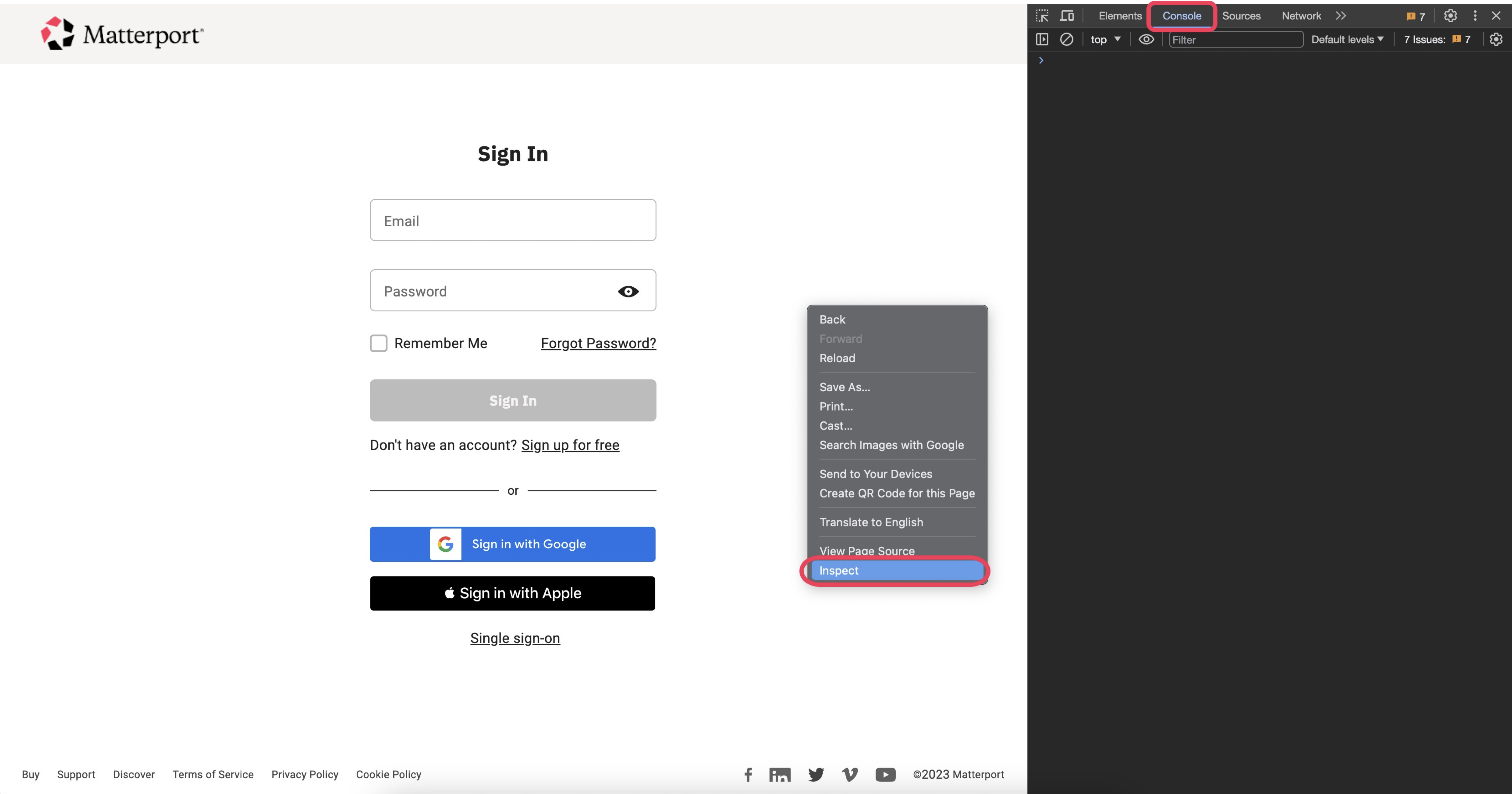 Send Information About Your Browser's Developer Console to Customer Support