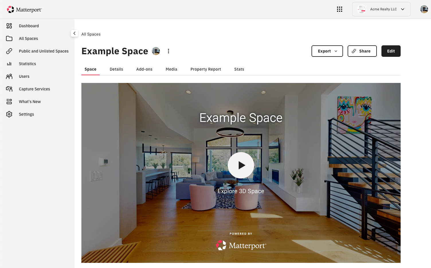 Matterport Cloud, Workshop 및 3D Showcase란 무엇인가요?