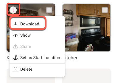 Manage and Download a 2D Photo